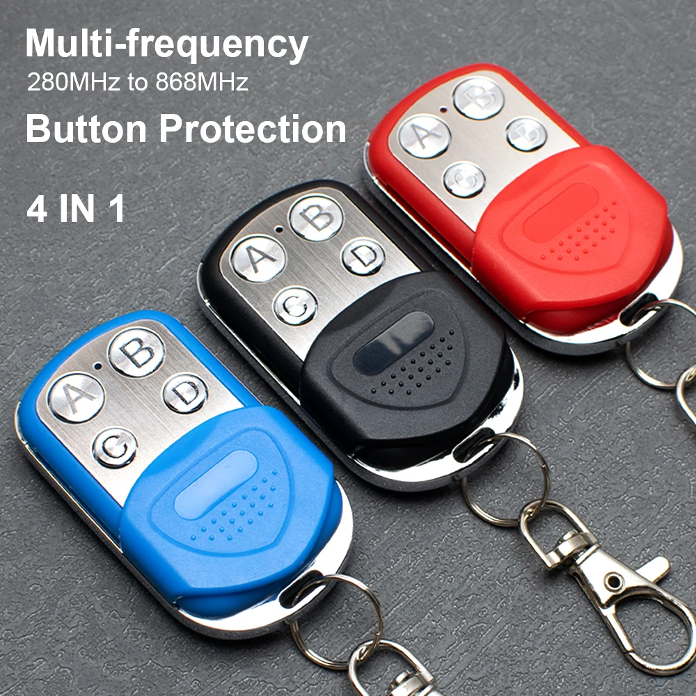 Universal Garage Door Remote Control Gate Opener 4 in 1 Keychain 280 ...