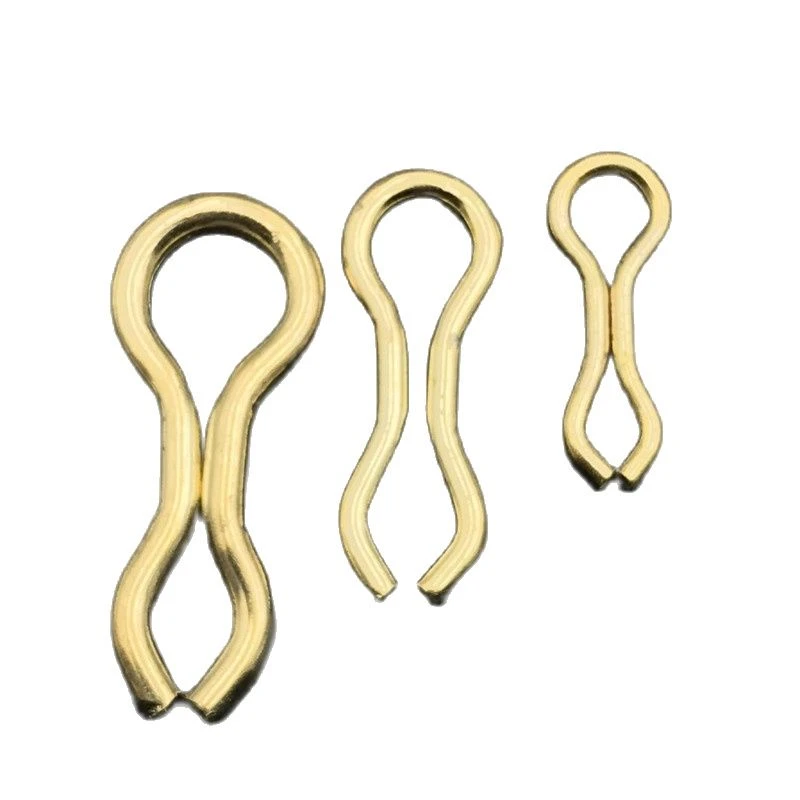 40x Carp Fishing Wire Eyes Sinker Eyelets Lead Eyes Brass Splay Ring ...