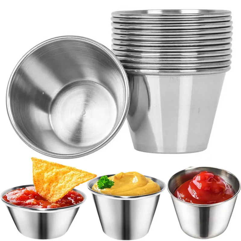 12Pcs-304-201-Stainless-Steel-Sauce-Cup-Mini-Salad-Tomato-Sauce-Dipping ...