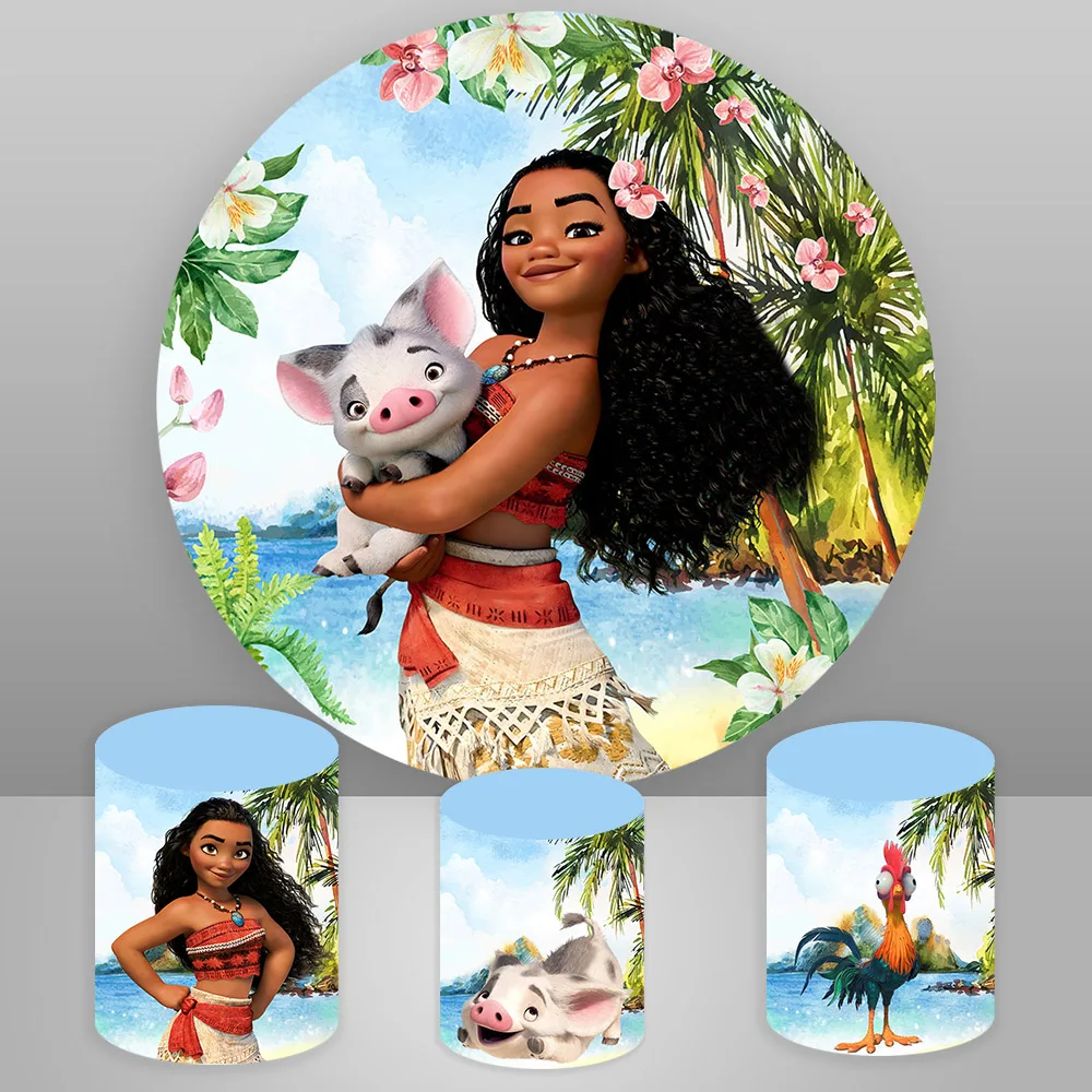 Disney-Moana-Circle-Cover-Backdrop-Princess-Birthday-Photography ...