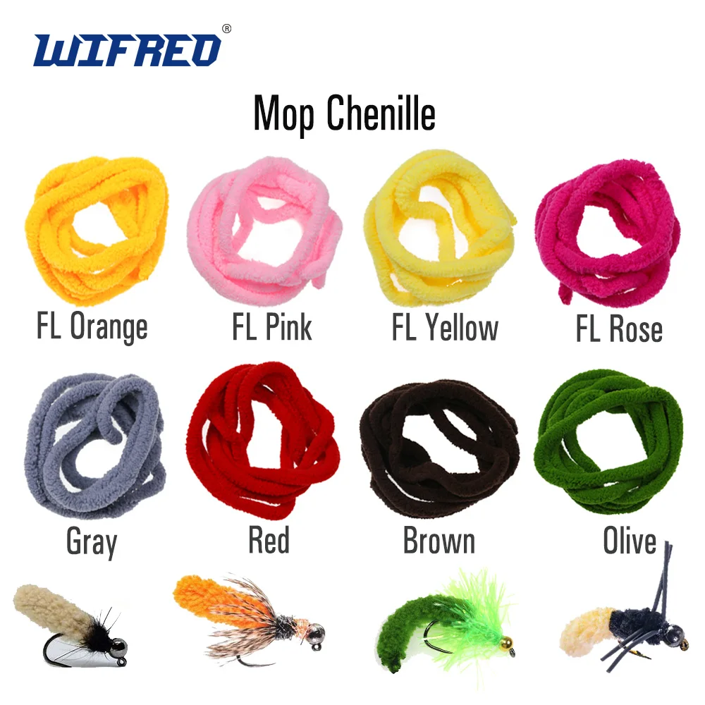 Wifreo-Fly-Tying-Material-UV-Mop-Chenille-Body-Yarn-Grubs-Line-Mop-Fly ...