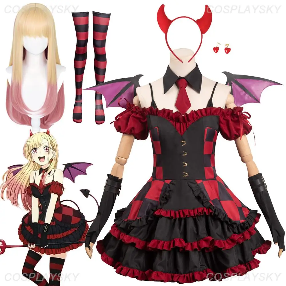 Vampire-Kitagawa-Marin-Cosplay-Lolita-Gothic-Women-Costume-Anime-My ...