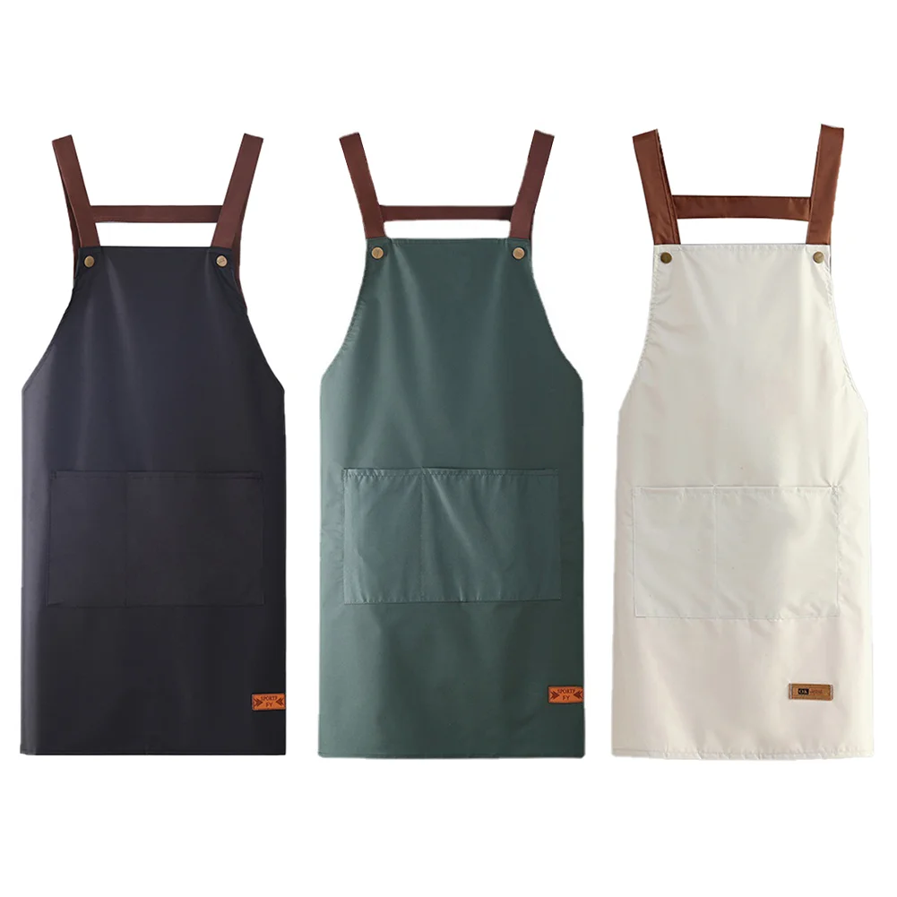 Kitchen Aprons Fashion Adjustable Waist Strap Chef Baking Apron ...