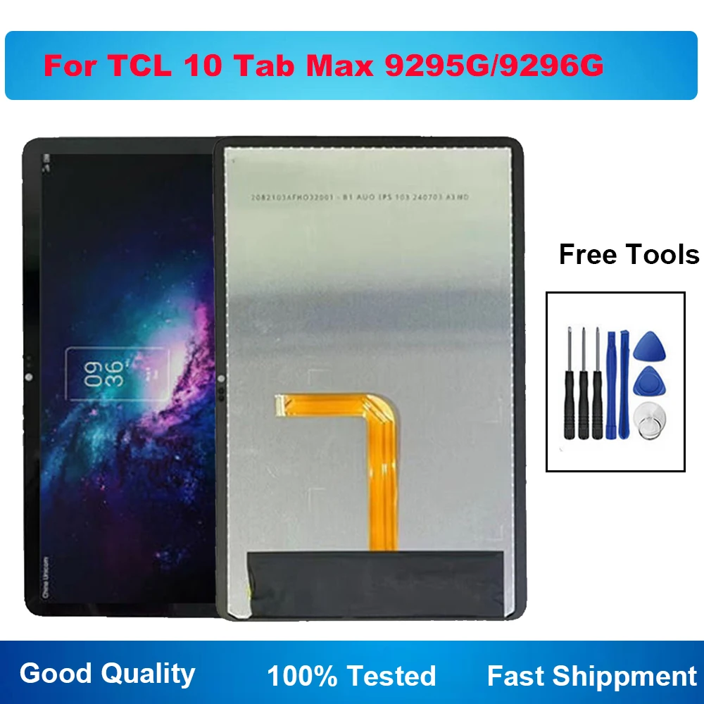 For TCL 10 Tab Max 9295 9295G 9296 9296G 9296Q LCD Display Touch Screen ...