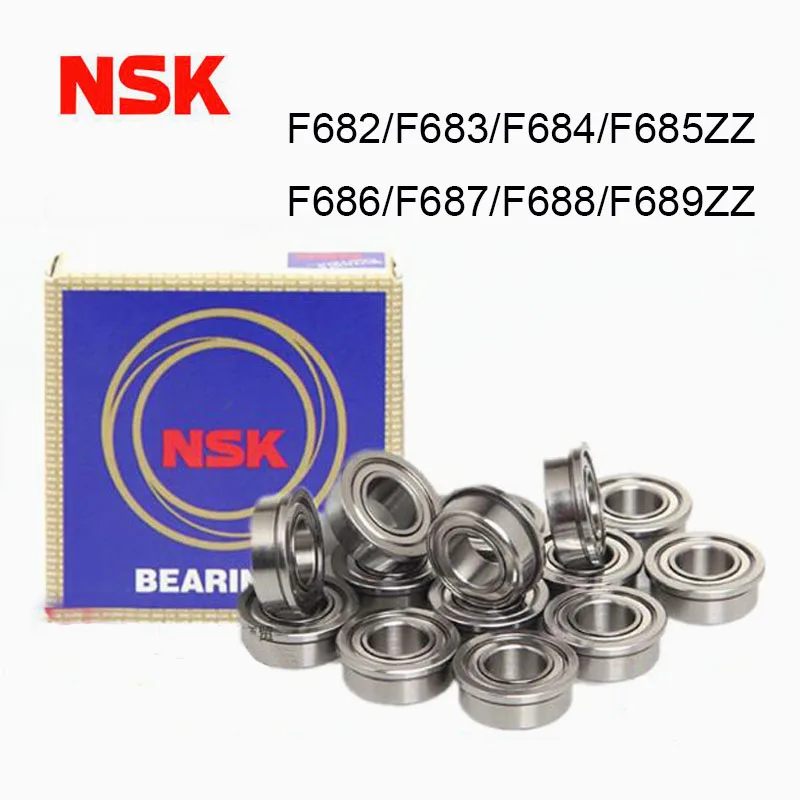 Origin Japan NSK Bearing 5/10PCS NSK Flange Bearing F681X ZZ F682ZZ ...