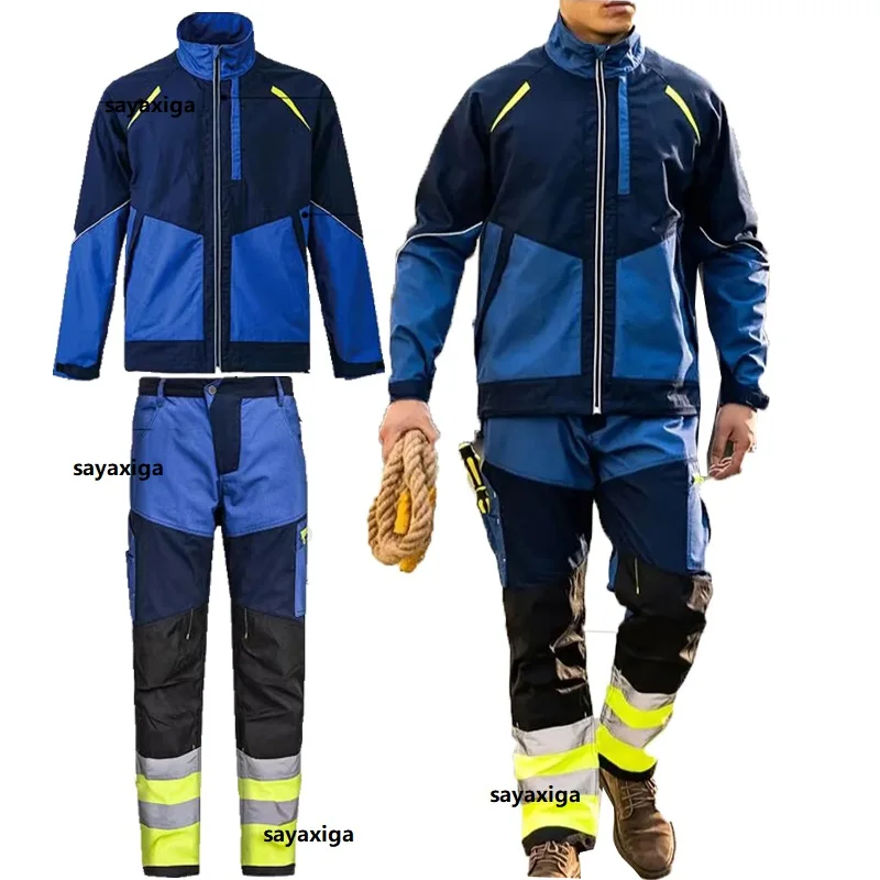 Reflective-Safety-Work-Clothing-For-Men-High-Visibility-Work-Jacket-And ...