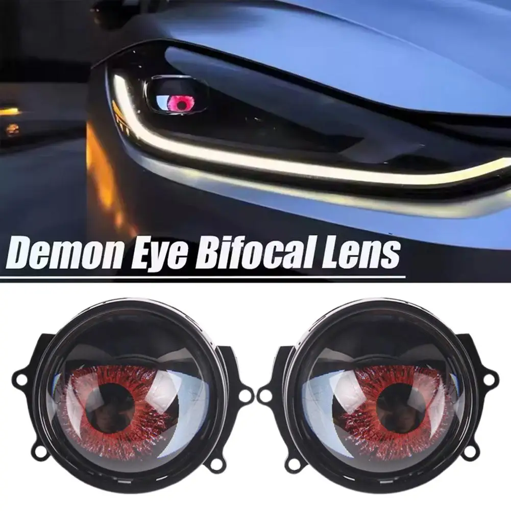 New-Dynamic-LED-Car-Headlights-Devil-Eye-LED-Eye-Light-Eagle-Modified ...