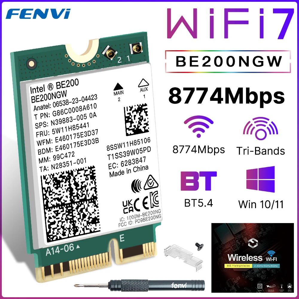 Wi Fi 7 İntel BE200 Bluetooth 5.4 Tri Band 2.4G/5G/6GHz Vegiler Dahil 778 TL | Donanım Arşivi Forum