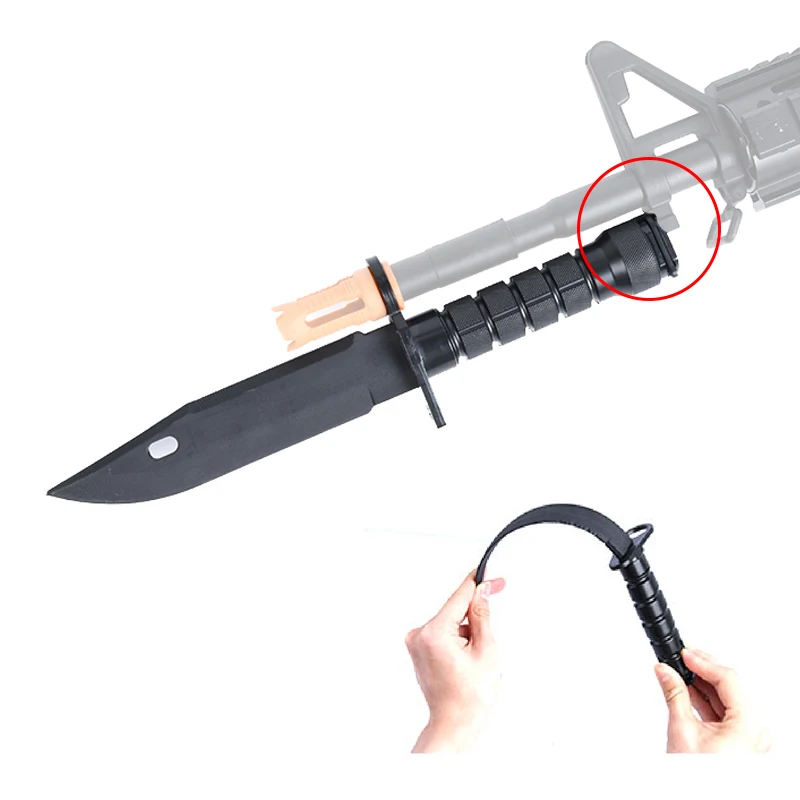 Rubber-Knife-Training-with-Sheath-Fake-plastic-dagger-Flexible-and-Soft ...