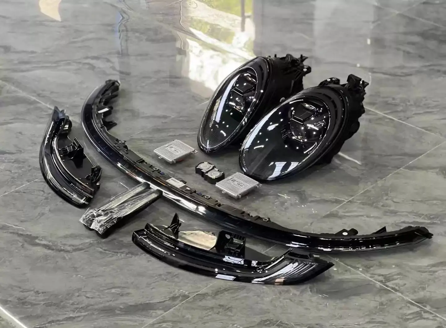 Car-Led-Headlight-tail-light-additional-brake-lamp-Through-light ...