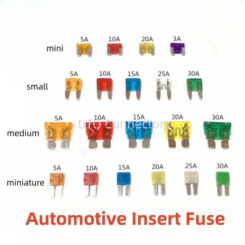 100-50pcs-Micro-Car-Fuses-Automotive-Blade-Type-Mini-Fuse-Assortment ...