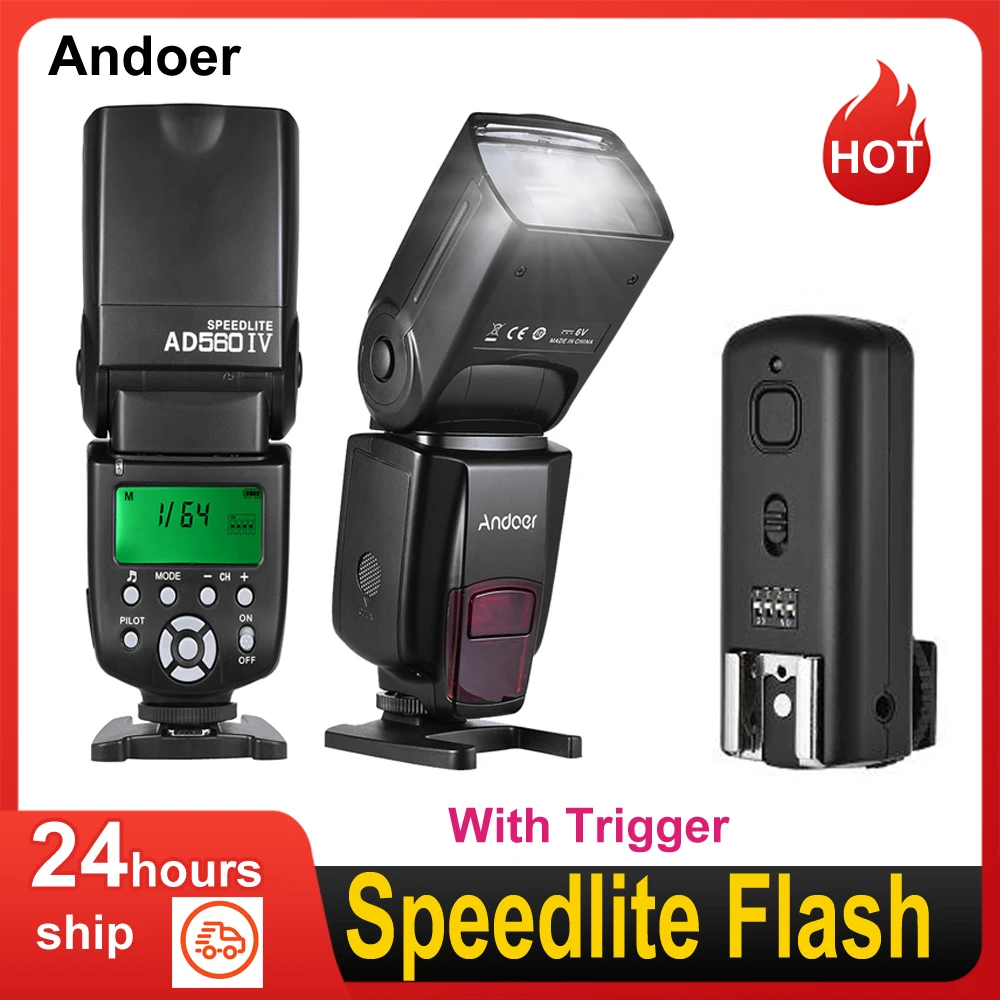 Andoer-AD560-IV-Speedlite-Flash-Light-2-4G-inal-mbrico-Universal-en-c ...