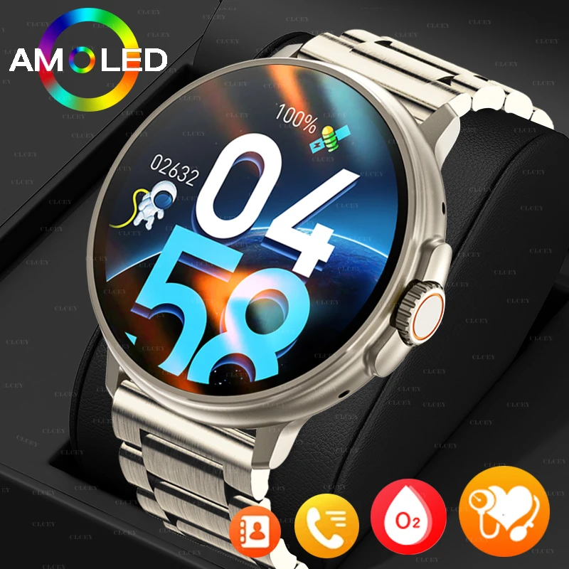 2023-New-Men-Smart-Watch-360-360-AMOLED-Ultra-Series-Sports-Bracelet-Bluetooth-Call-Waterproof ...