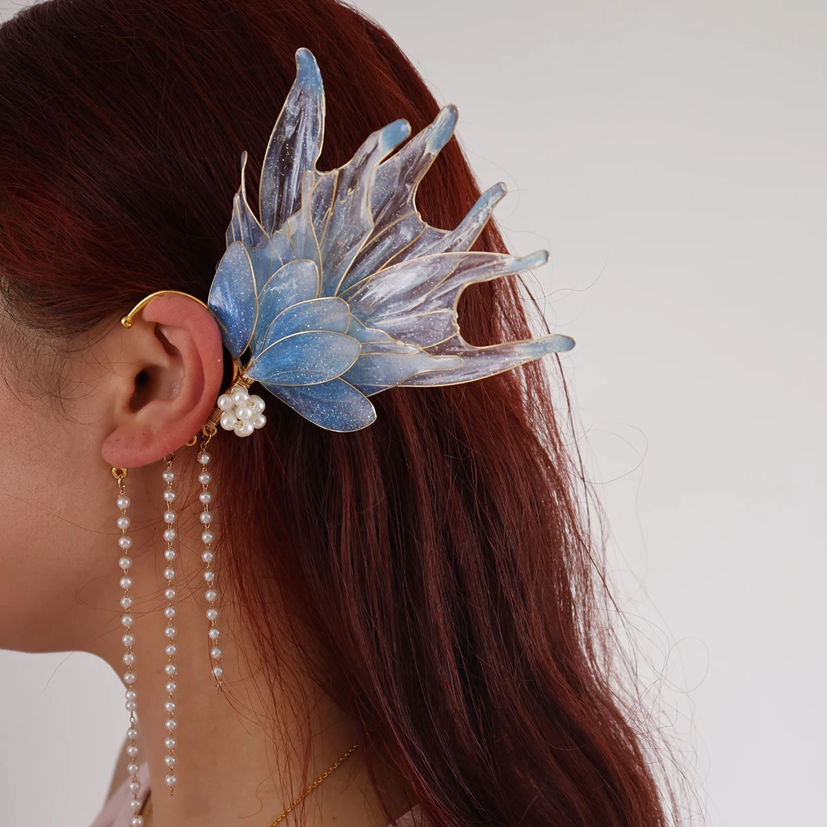 1PC-Handmade-Elf-Ear-Cuff-Fairy-Tassels-Earclip-Elven-Ear-Jewelry-for ...