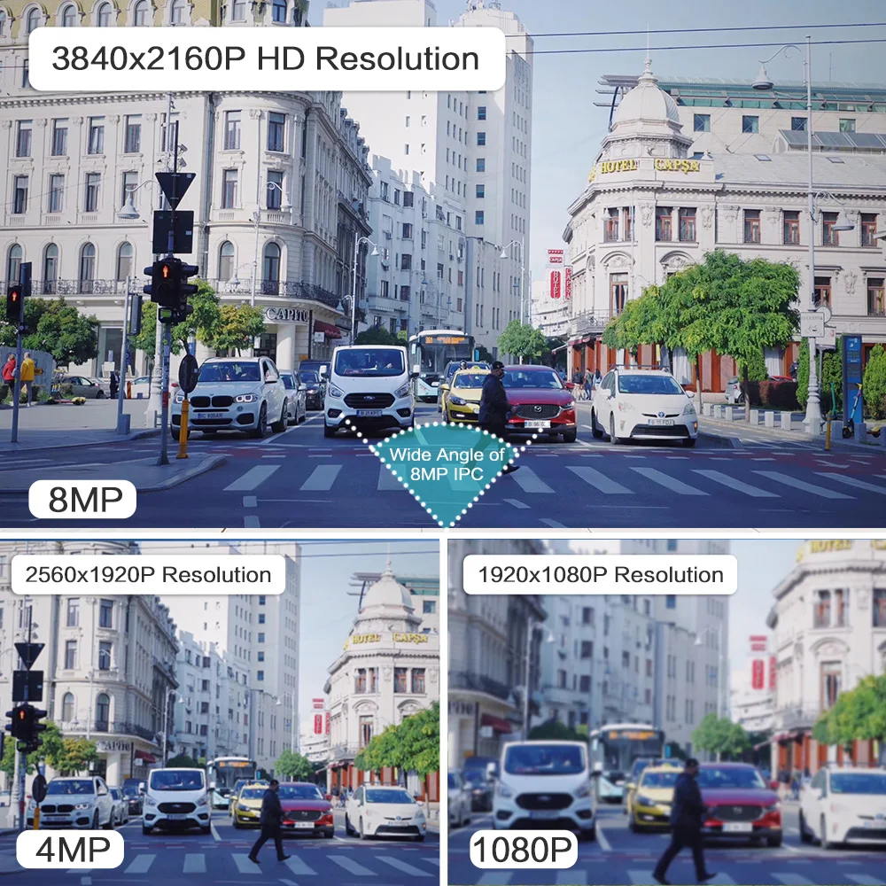 Generic ANSHICAT 8MP 4K IP Camera 8x Zoom Dual-Lens Human Detect CCTV ...