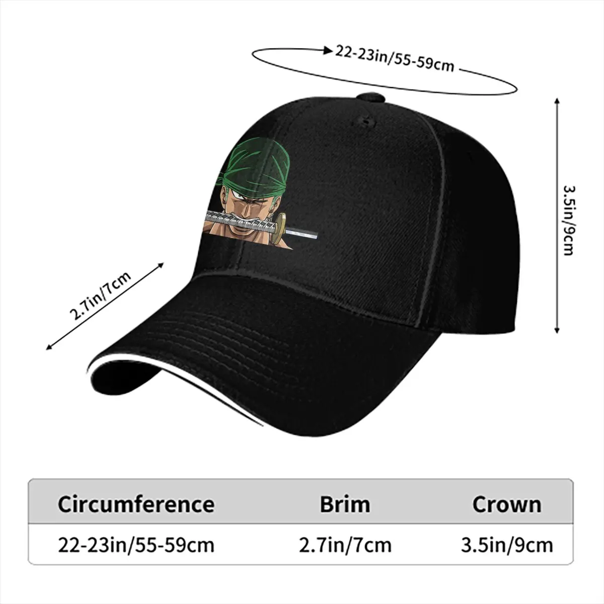 One Piece Roronoa Zoro Anime Cap – Otakuen