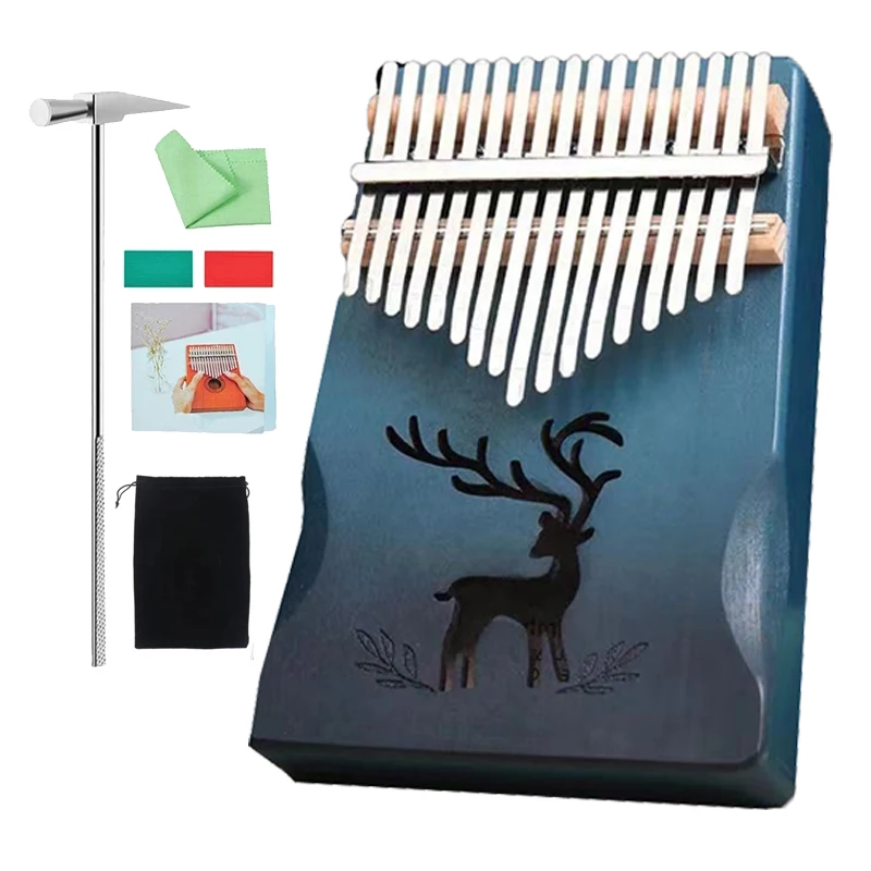 Professional-17-Keys-Thumb-Piano-Kalimba-Body-Musical-Instruments-With ...