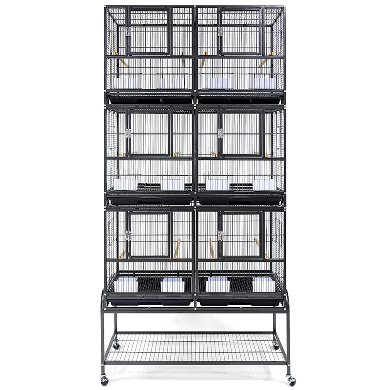 Large-scale-bird-cage-breeding-cage-three-layer-parrot-cage-large ...