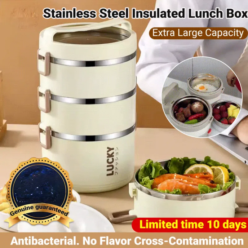 Stainless-Steel-Insulated-Lunchbox-Multi-Layer-Bento-Box-Leakproof ...