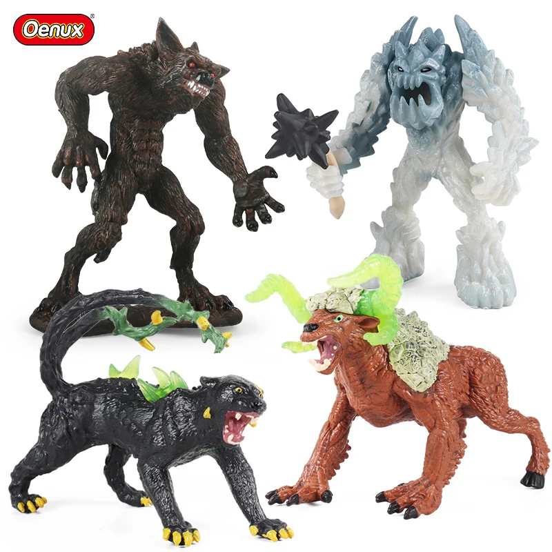 Oenux Savage Werewolf Snowman Model Dragon Dinosaurs Action Figures ...