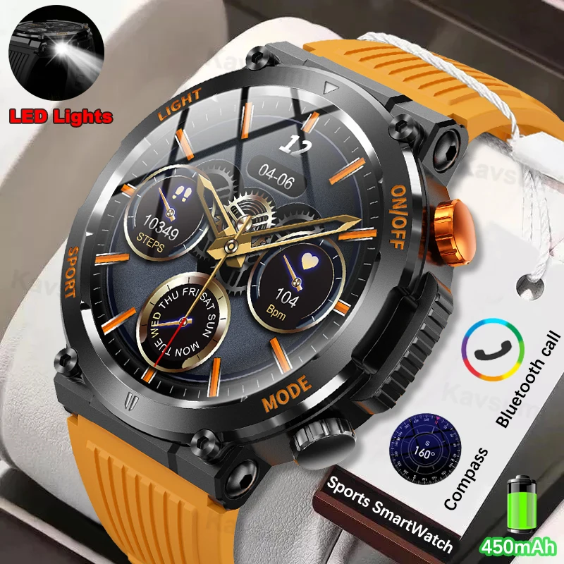 New-LED-Illumination-Outdoor-Sports-Smart-Watch-450mAh-Large-Battery ...