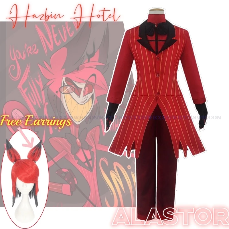 Alastor-Anime-Hazbin-Cos-Hotel-Cosplay-Costume-Clothes-Wig-Uniform ...
