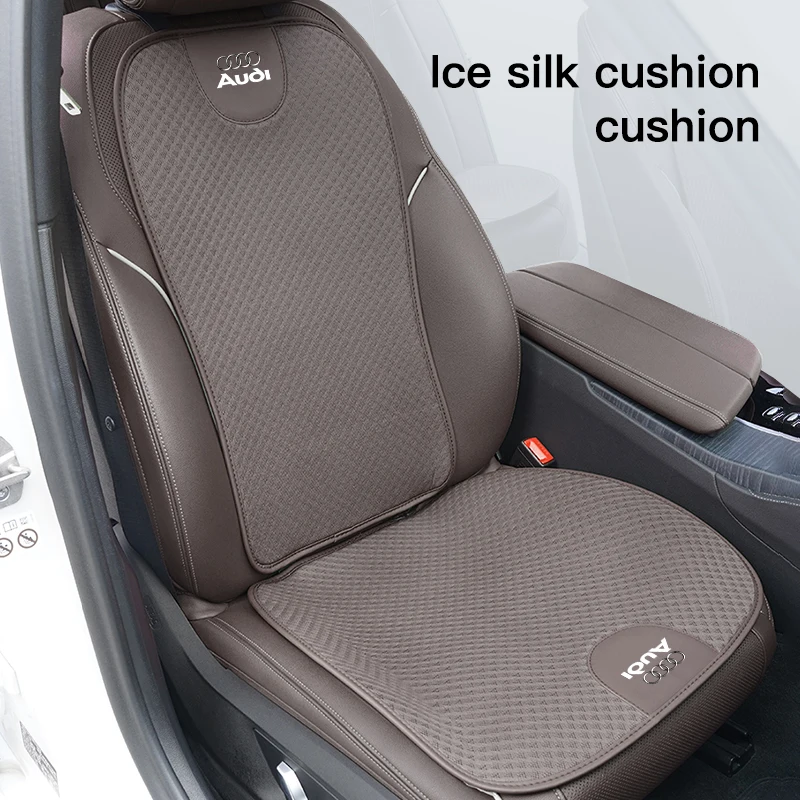 Car-Seat-Pad-Backrest-Mat-Ice-Silk-Flax-Seat-Cushion-Covers-For-Audi ...