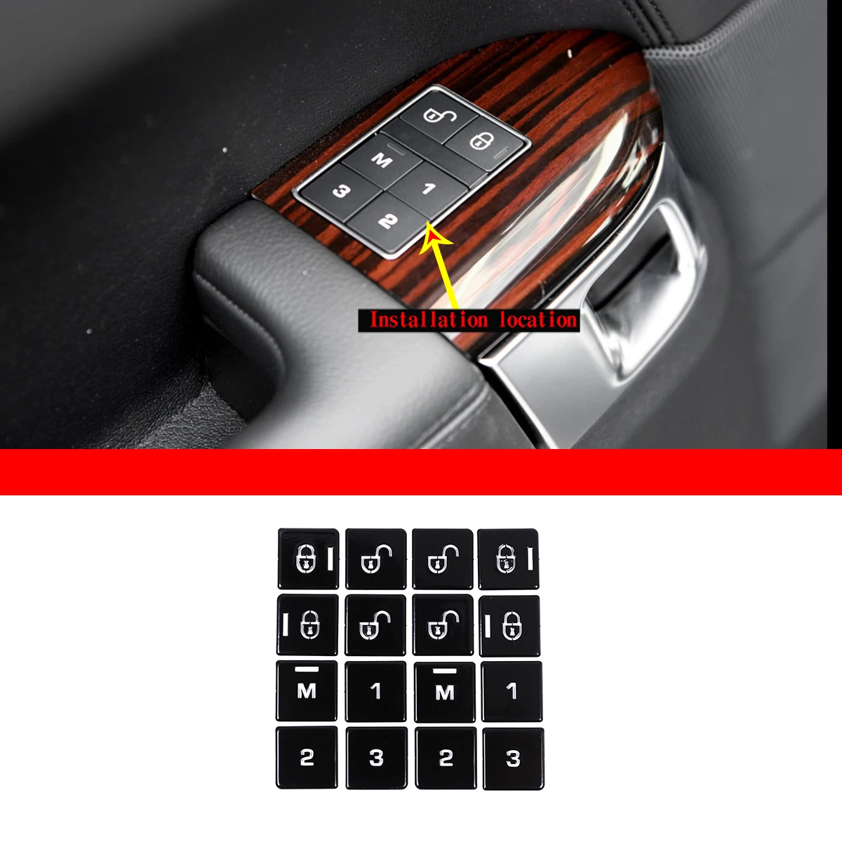 For Land Rover Range vogue L405 2013 2017 Car Seat Memory Button patch ...
