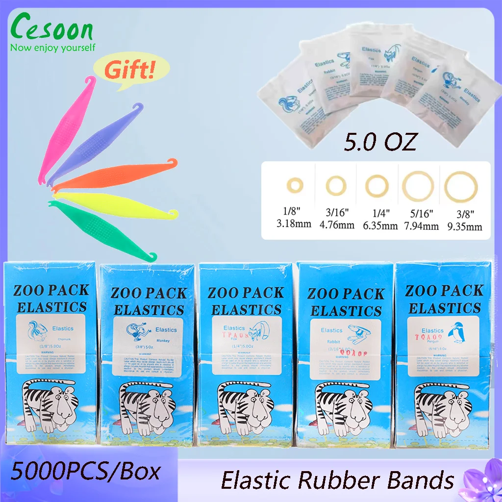 5000Pcs-Box-Dental-Rubber-Band-Orthodontic-Elastics-Rubber-Bands-Latex ...