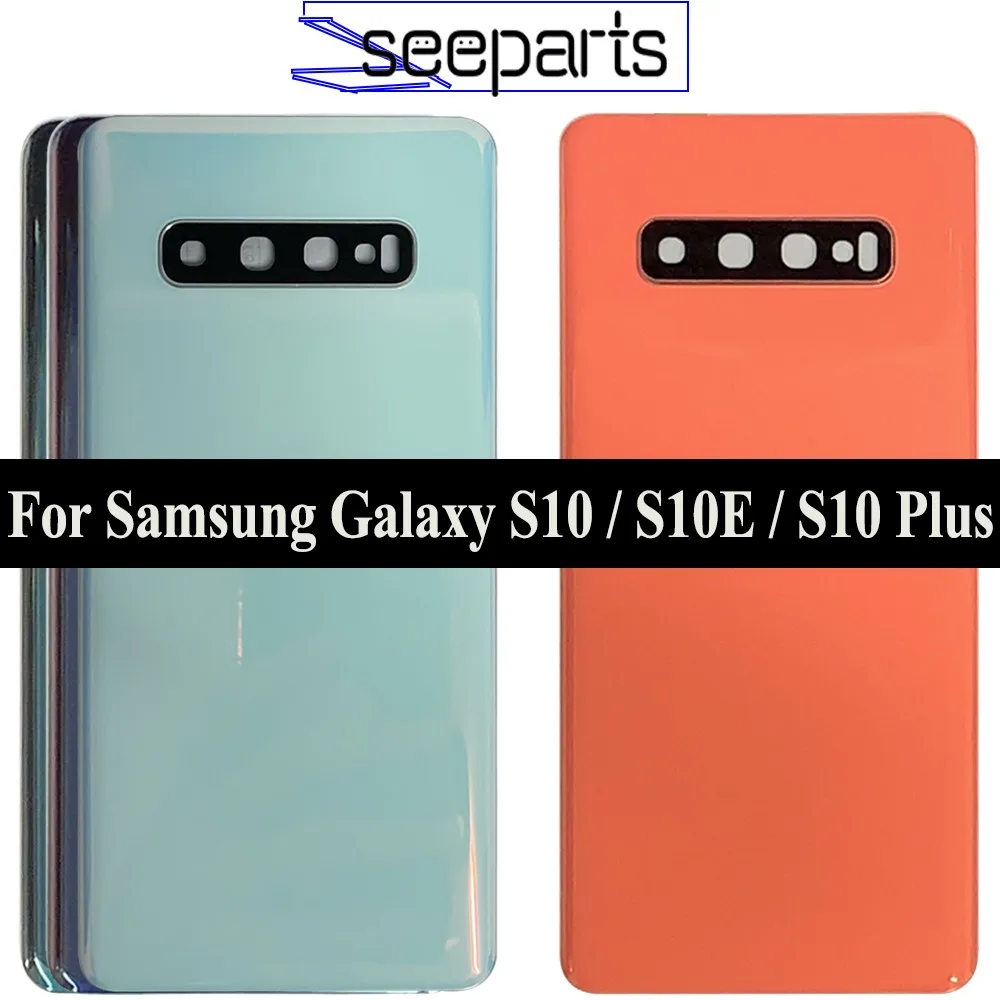 New Back Glass For Samsung Galaxy S10 Plus Battery Cover Rear Door ...