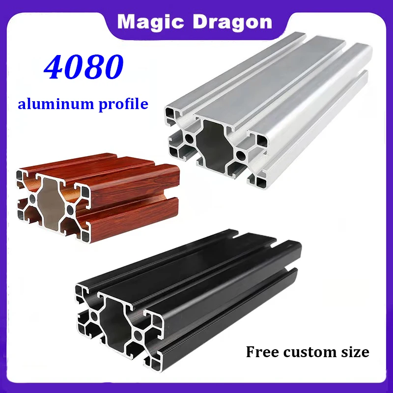 4080 Aluminum Profile Extrusion European Standard Anodized Linear Rail ...