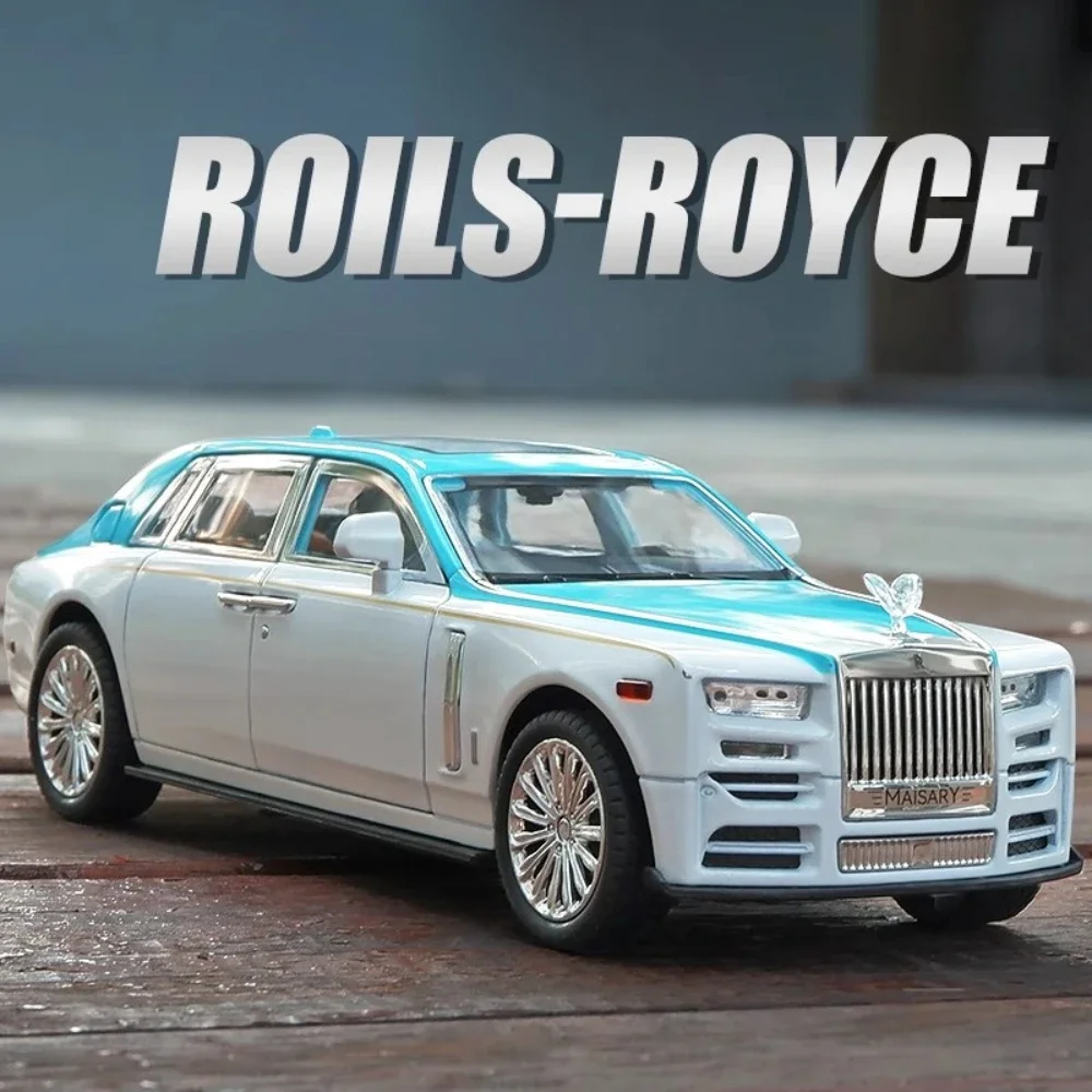 1:24 Scale Rolls Royce Phantom Toy Model Car Alloy Diecast Light Sound ...