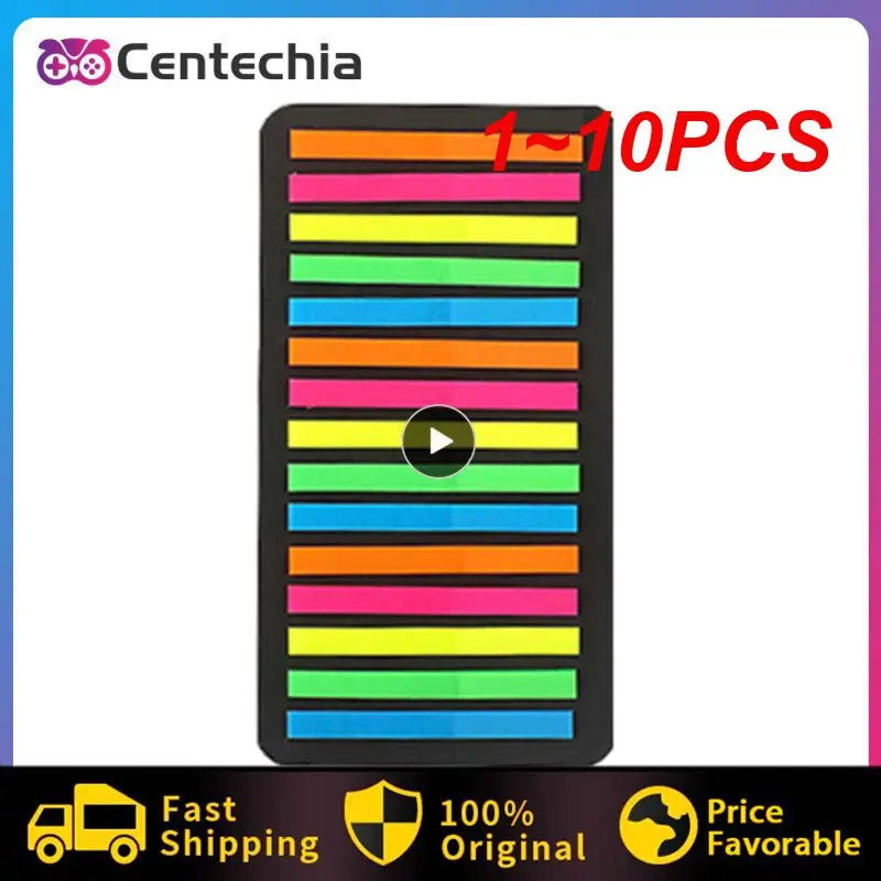 1-10PCS-Sticky-Bookmarks-PVC-Sticky-Labels-Lightweight-No-Trace-Fashion ...