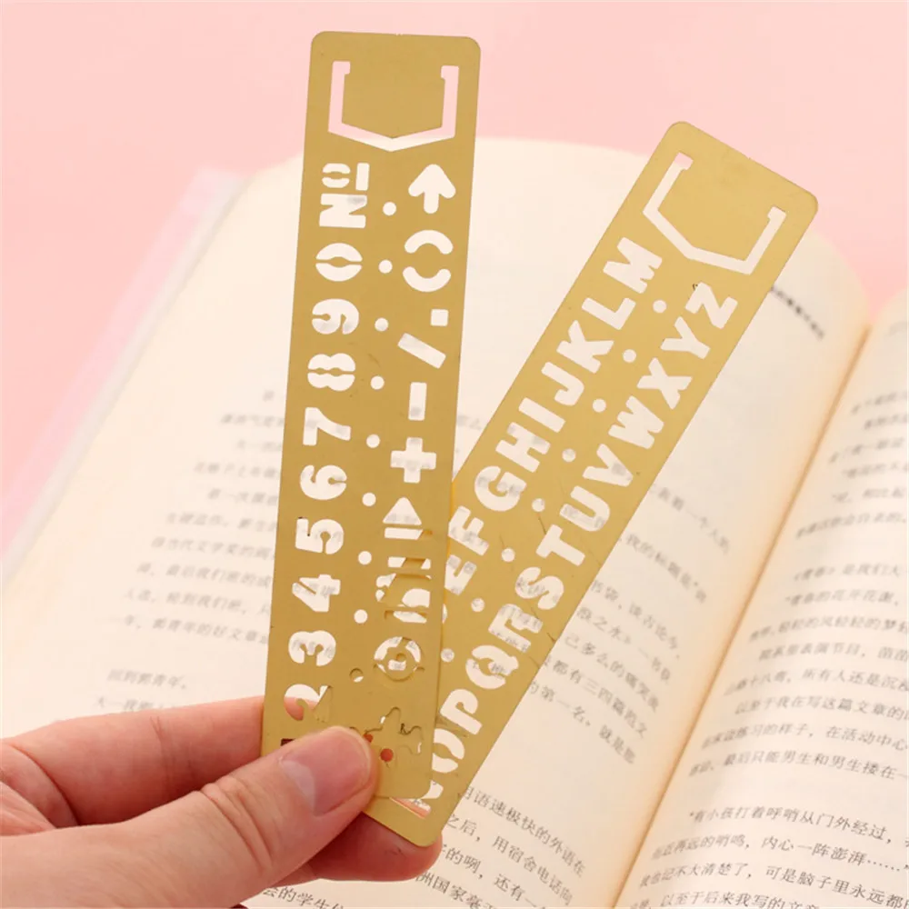 Regle - equerre,Règle droite en métal,lettre de chiffres creuse,modèle ...