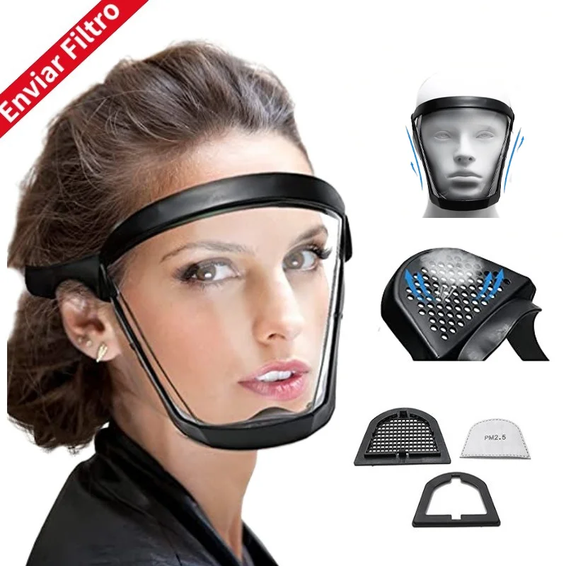 Mascarilla-facial-transparente-m-scara-de-protecci-n-completa-gafas-de ...