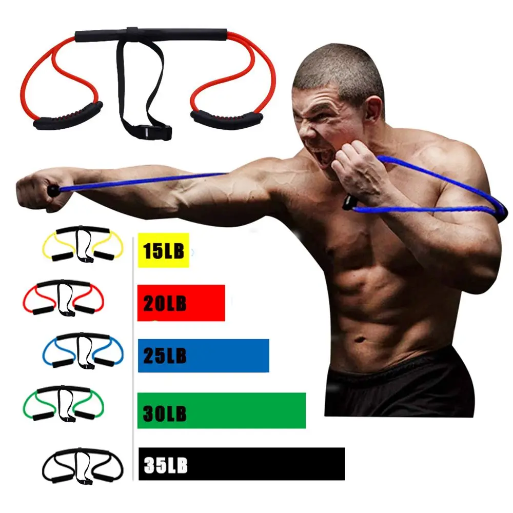1PC MMA Boxing Resistance Rubber Training Bands Speed Training Pull ...
