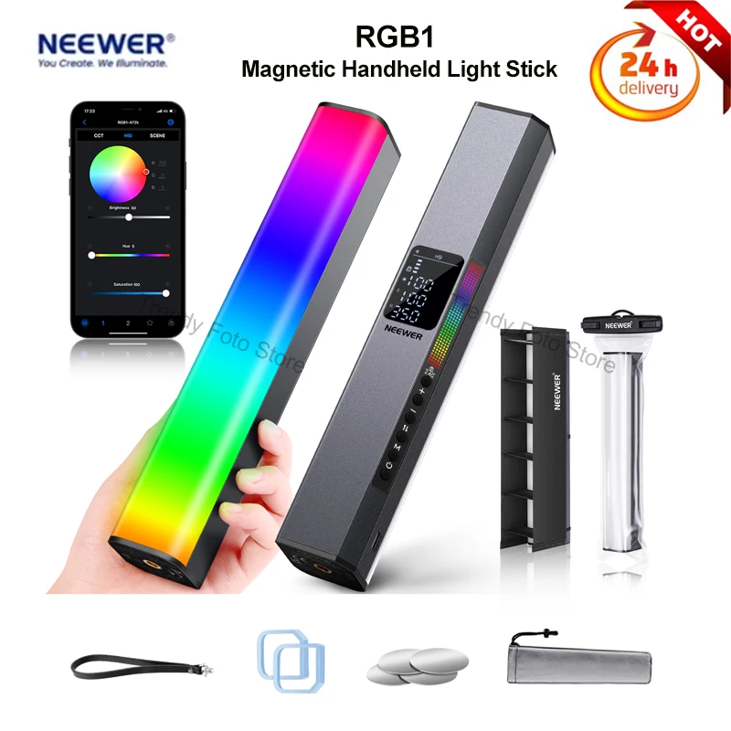 Neewer-Dimmable-LED-Video-Light-Stick-l-mpada-ajust-vel-controle-de ...