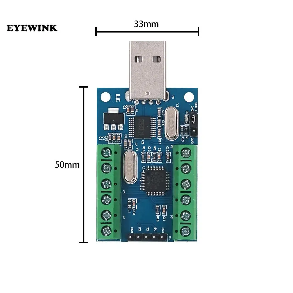 USB-10-Channel-12Bit-AD-Data-Collection-Module-STM32-UART-ADC-Module-10 ...