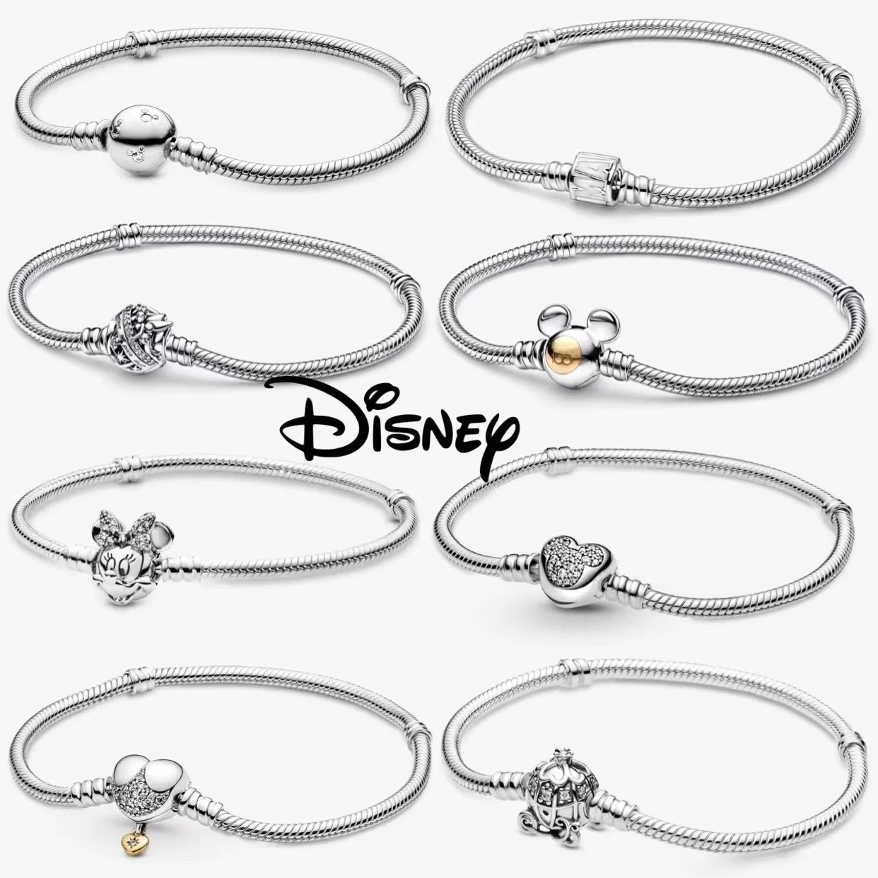 Disney-925-Sterling-Silver-Bracelet-Moments-Sparkling-Mickey-Mouse ...
