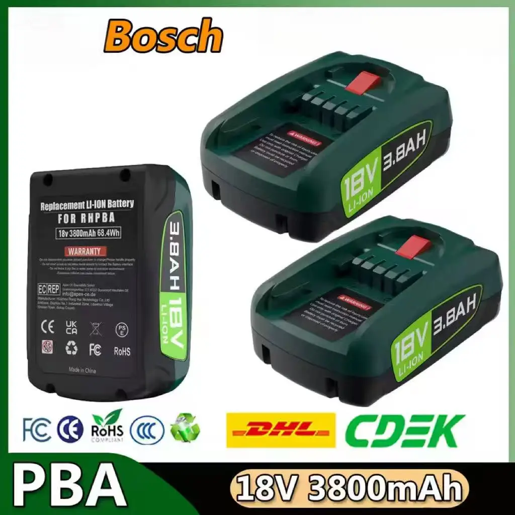 Bosch PBA Replacement Battery, Bosch Home & Garden PBA PSB PSR 18V ...
