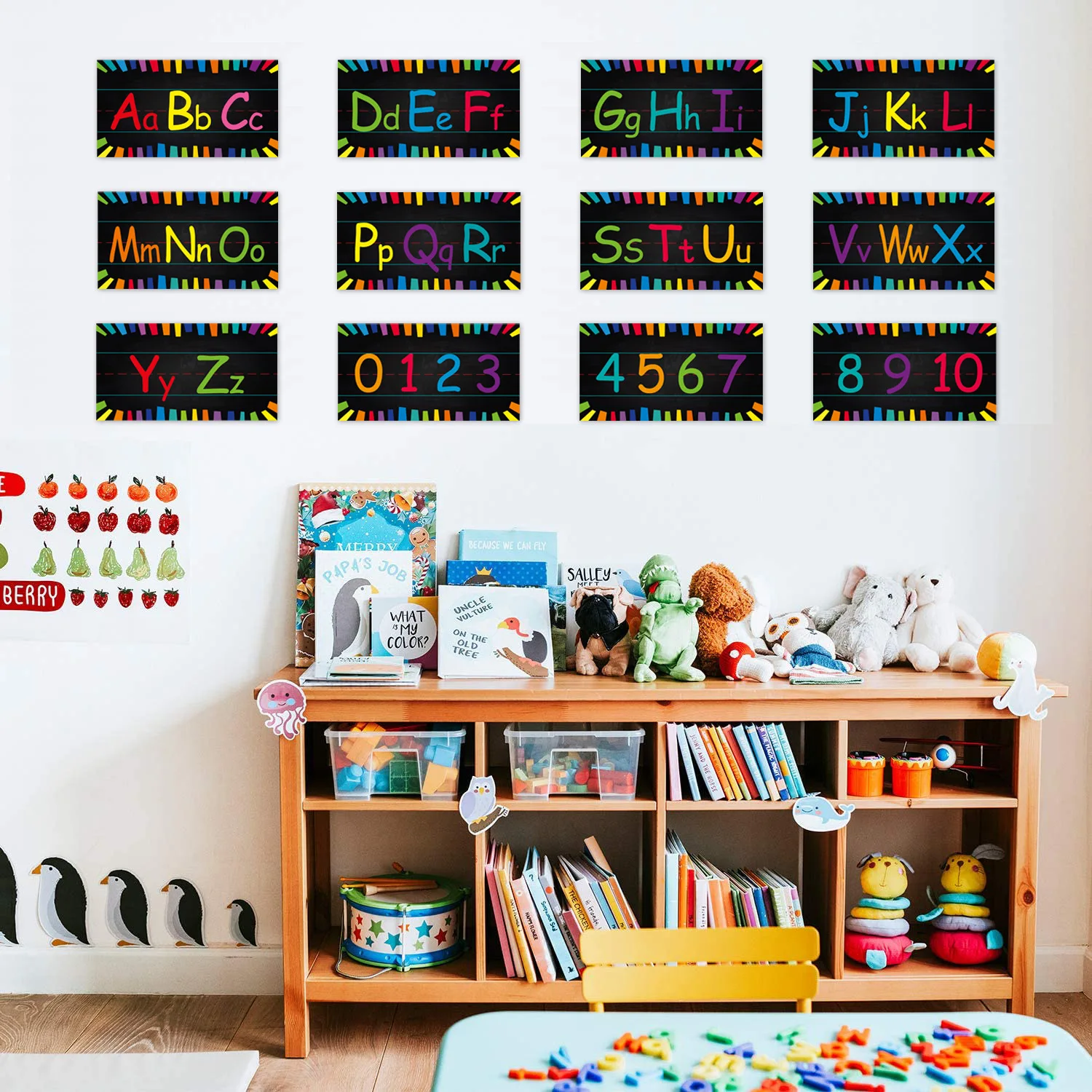 Alphabet-ABC-Numbers-123-Kid-DIY-Home-Classroom-Decoration-Posters ...