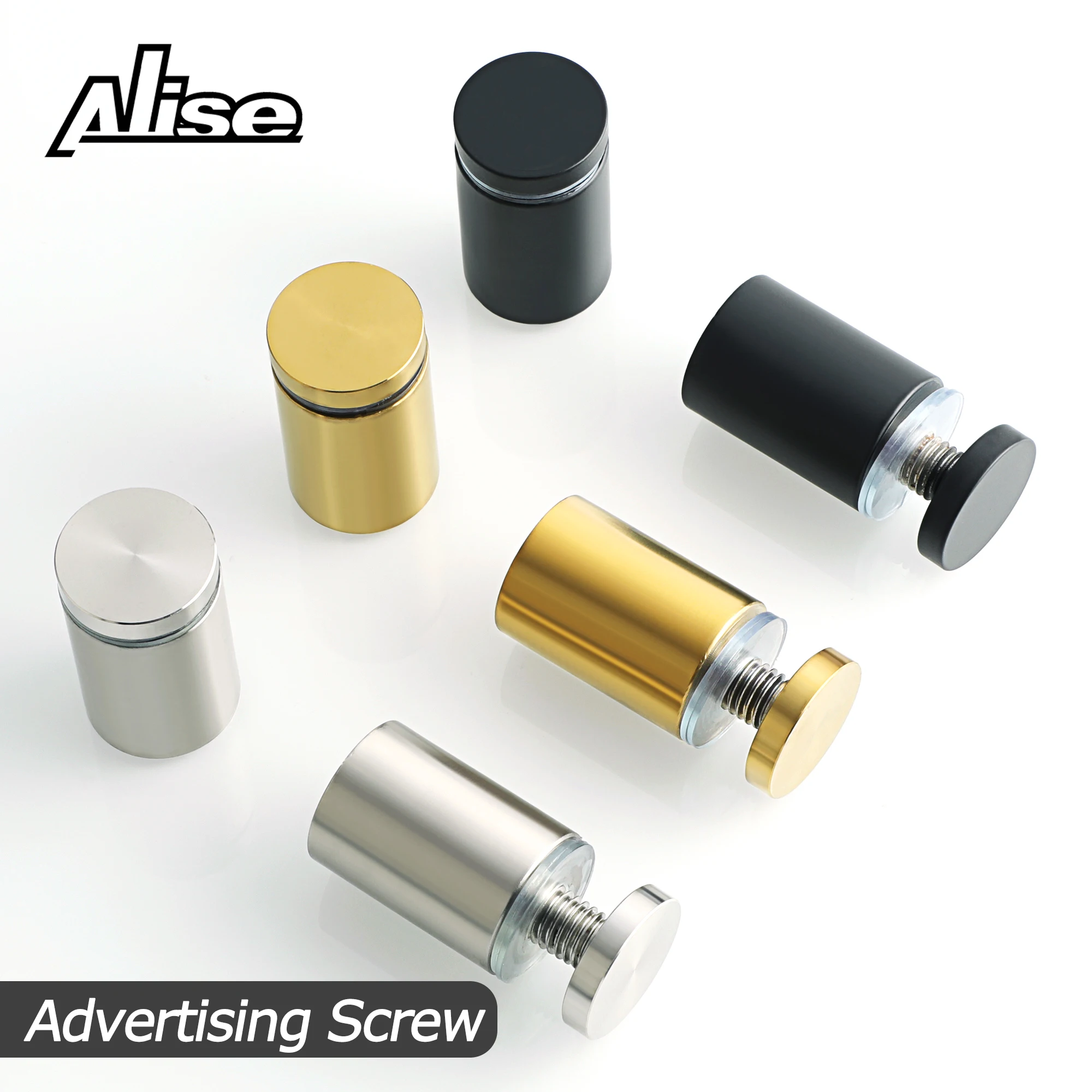 Stainless Steel Advertising Screw Holder 25pcs Standoff Wall 公式の店舗