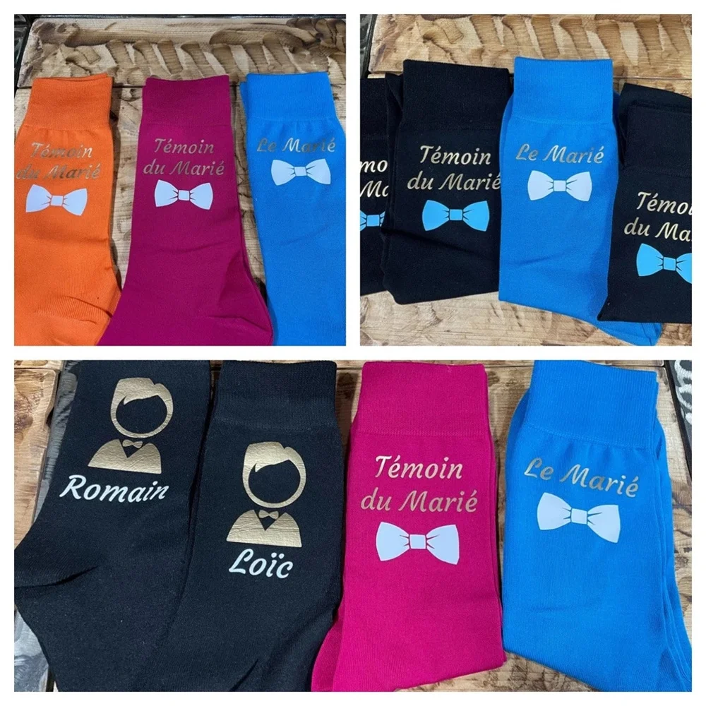 wedding-sock-personalized-socks-witness-gift-married-sock-wedding-men-s ...