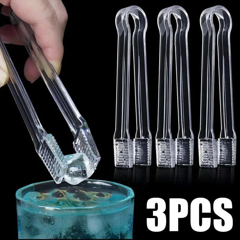 3-1Pcs-Transparent-Acrylic-Ice-Tongs-Serving-Tongs-Food-Clip-Bread-Cake ...