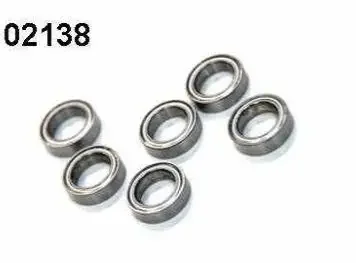 6 Pcs Long Lifespan HSP 02138 Ball Bearing Set 15x10x4mm for RC Racing ...