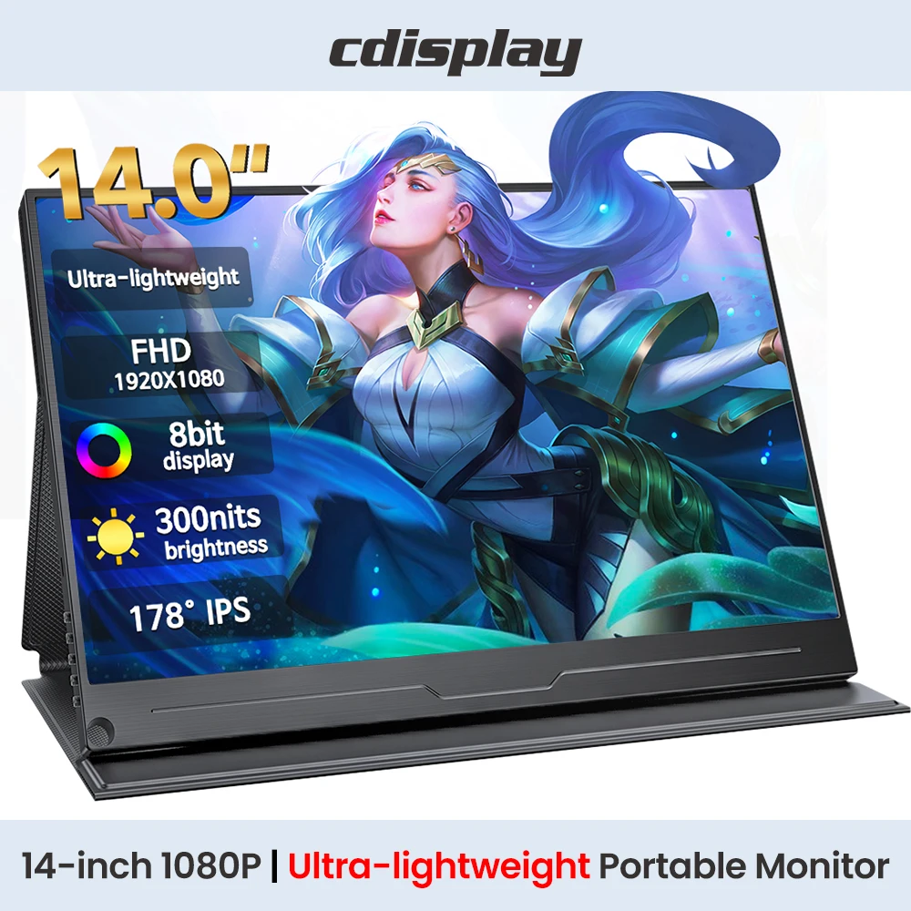 Cdisplay-14-Inch-Portable-Monitor-1080-FHD-USB-C-HDMI-Laptop-External ...