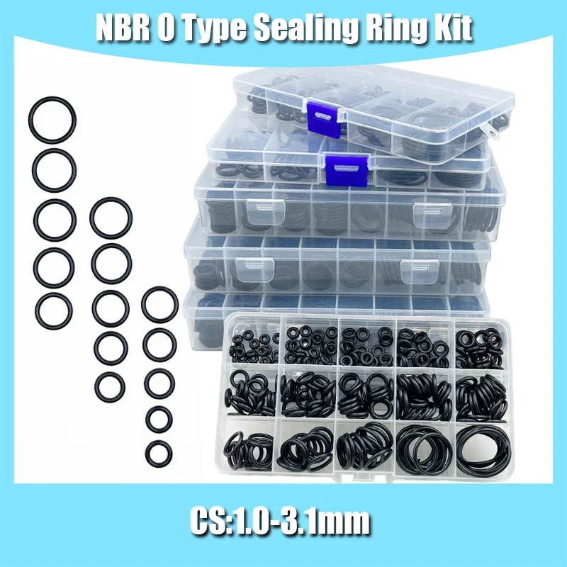 1400-100Pcs-O-ring-Rubber-Gaskets-Seal-Ring-Set-Nitrile-Rubber-High ...