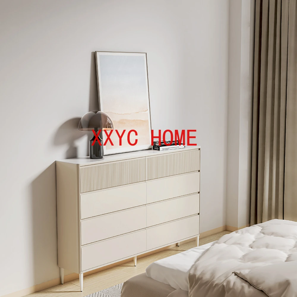 Ultra-Thin-Chest-of-Drawers-Cream-Style-25cm-Drawer-Storage-Cabinet ...