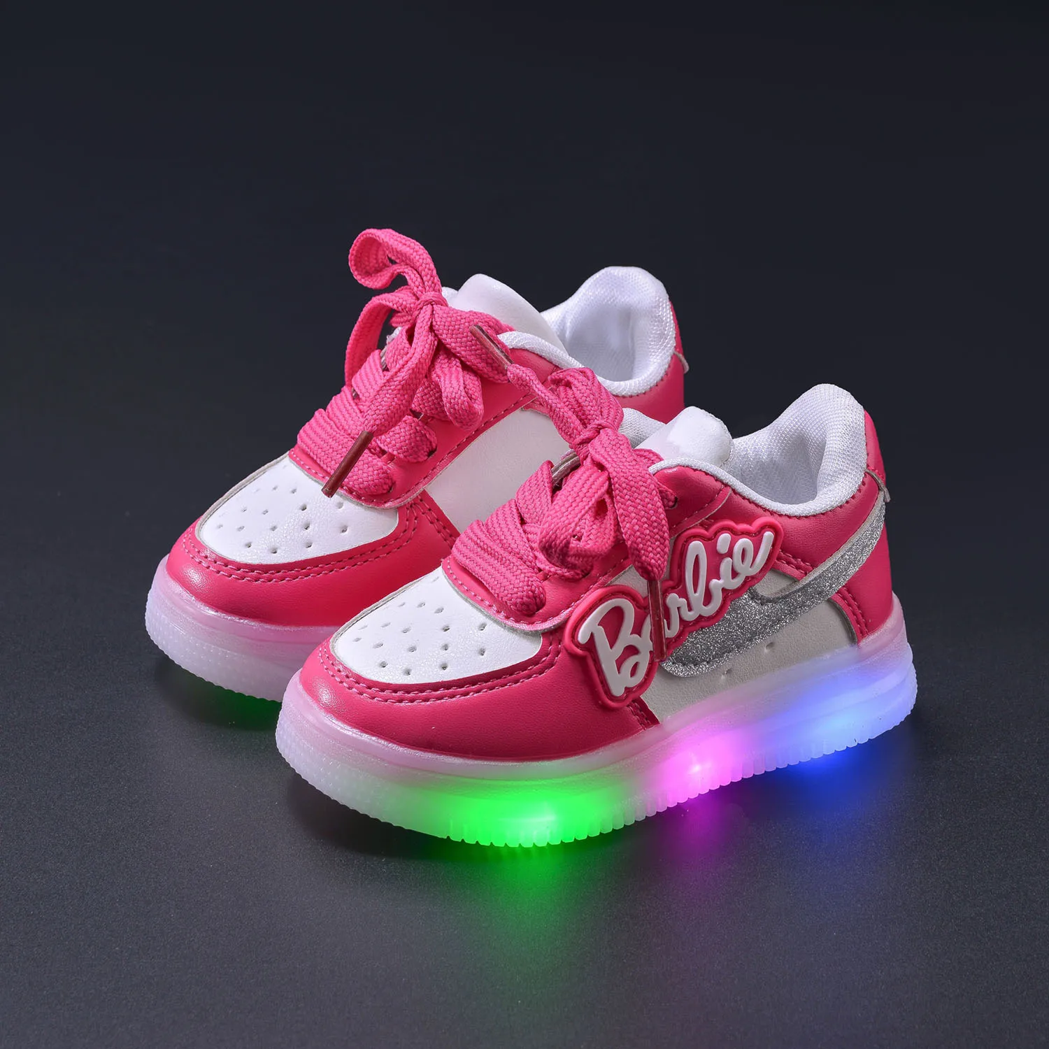 Barbie-Shoes-New-Kids-LED-Shoes-Children-Tennis-Shoes-Girls-Luminous ...
