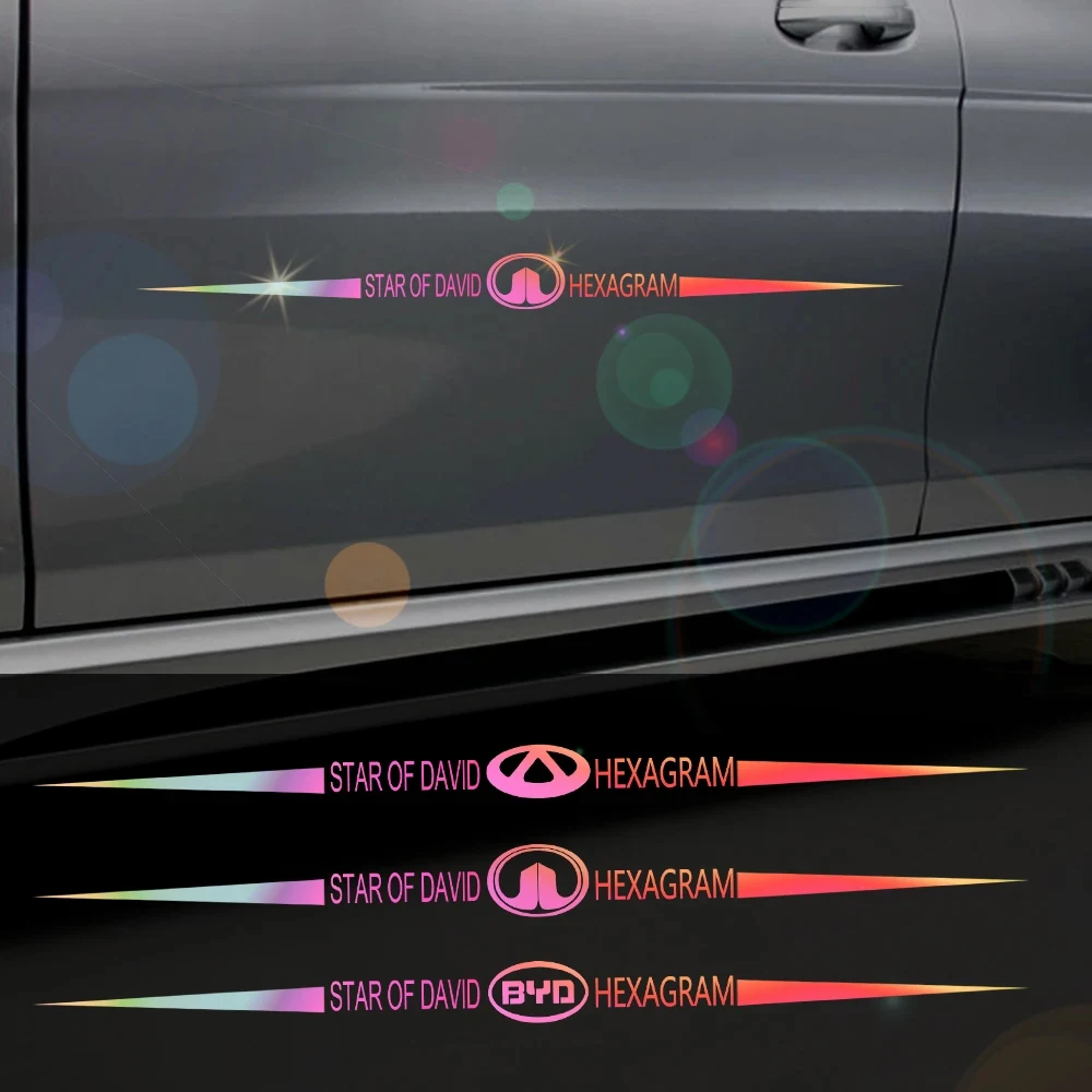 Colorful-Laser-Car-Sticker-Cool-Body-Reflective-Strips-Scratched ...